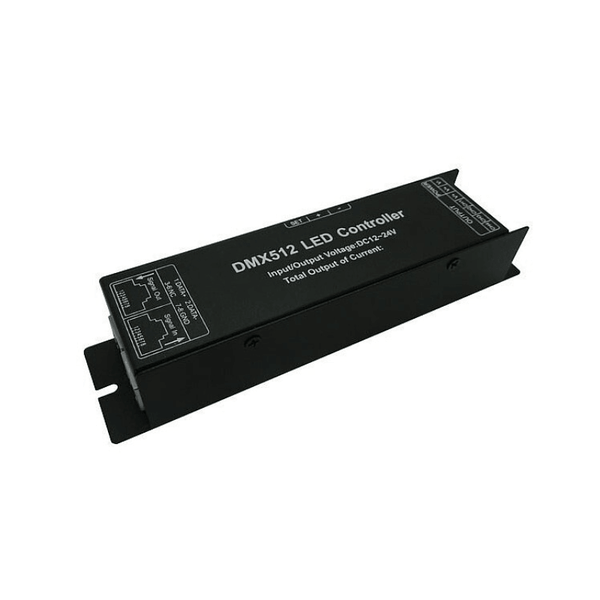 ☑️Controler DMX 512 RGBW 4x4A 12-24V Slim ledia.ro - magazin LED ⭐⭐⭐⭐⭐