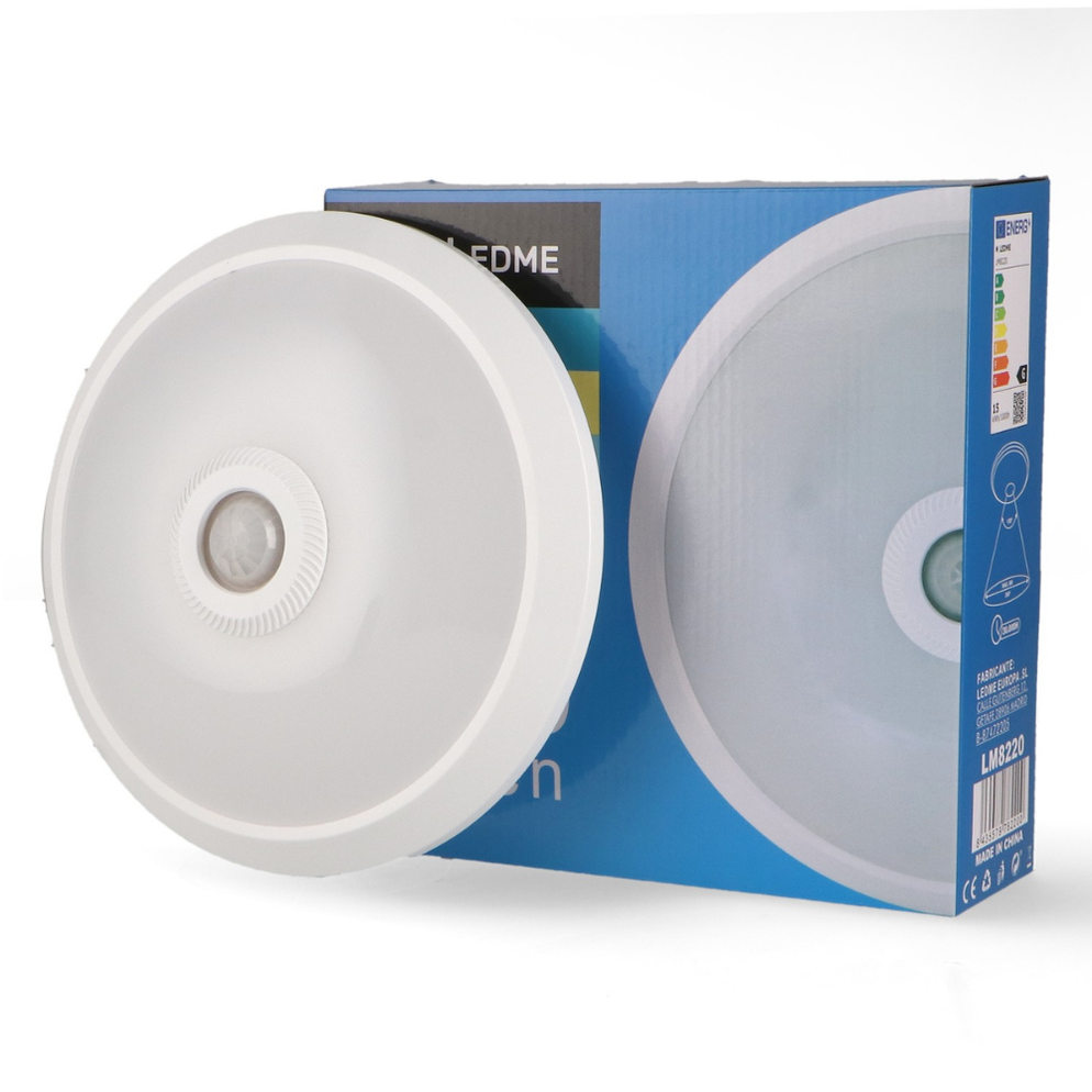 ☑️Plafoniera LED 20W cu Senzor Miscare, Pentru Holuri, Scari, Intrari ...
