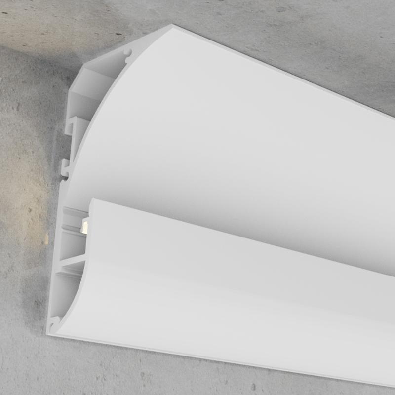 ☑️Profil banda LED Sea, de colt, montaj aparent, 60 x 36.30 mm - 2 m ...