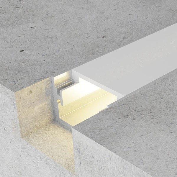 ☑️Profil LED de pardoseala FAT, din aluminiu, 20 x 15 mm - 2 metri ...
