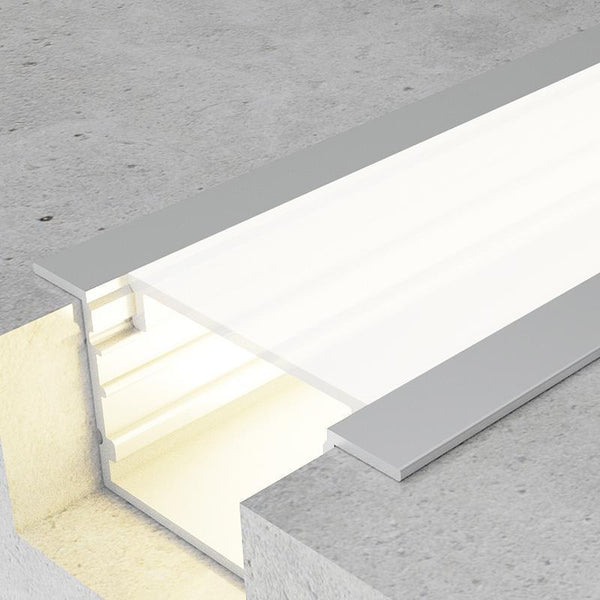 Profil LED incastrat Hev, aluminiu, 15 x 27 mm / 2 m | Ledia.roMahazin